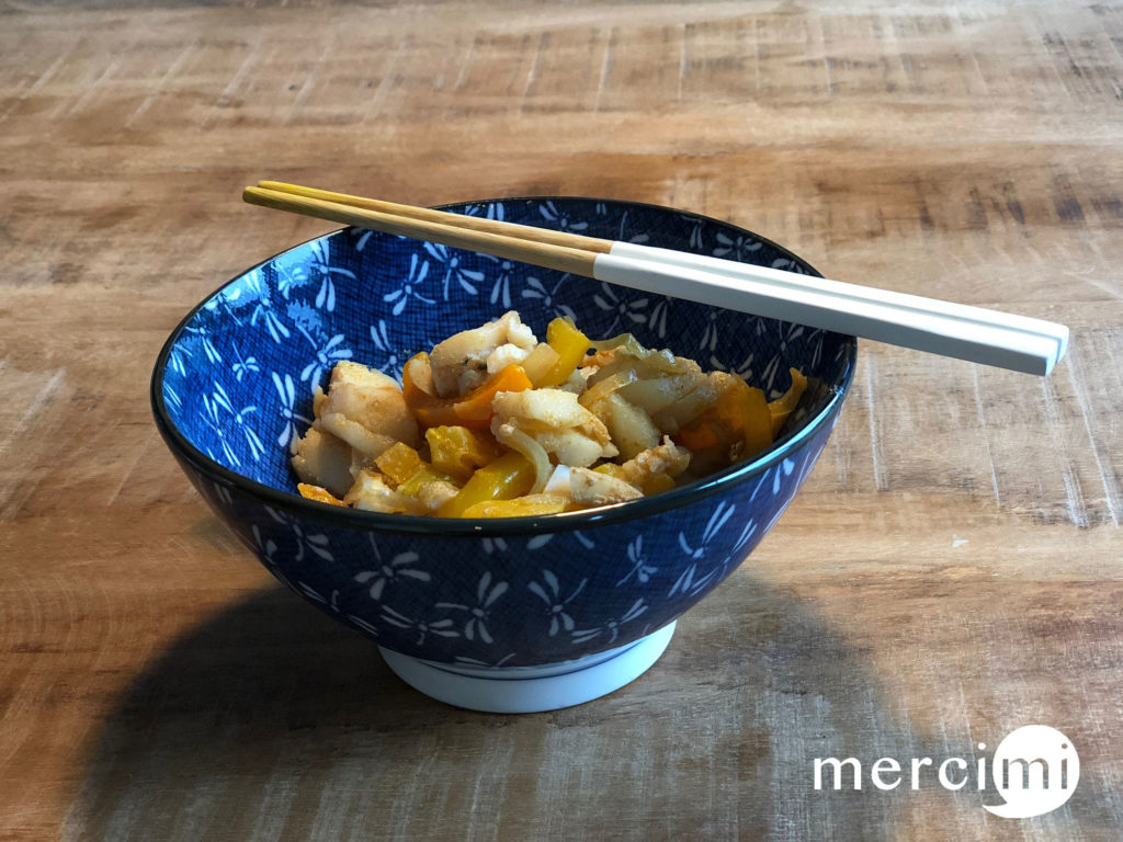 Curry de lotte et poivrons prêt en 10 minutes - MERCIMI